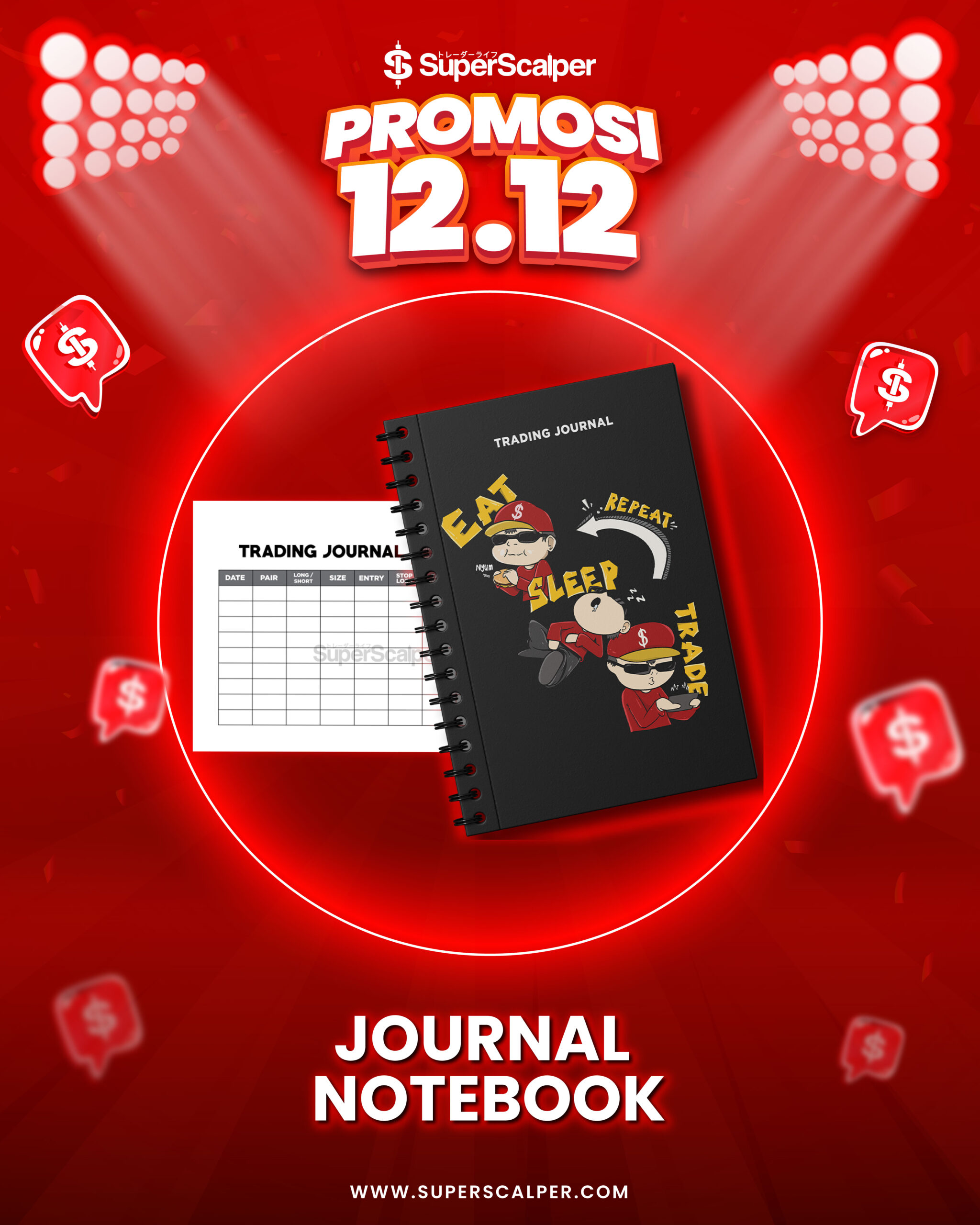 Trading Journal Notebook – Superscalper